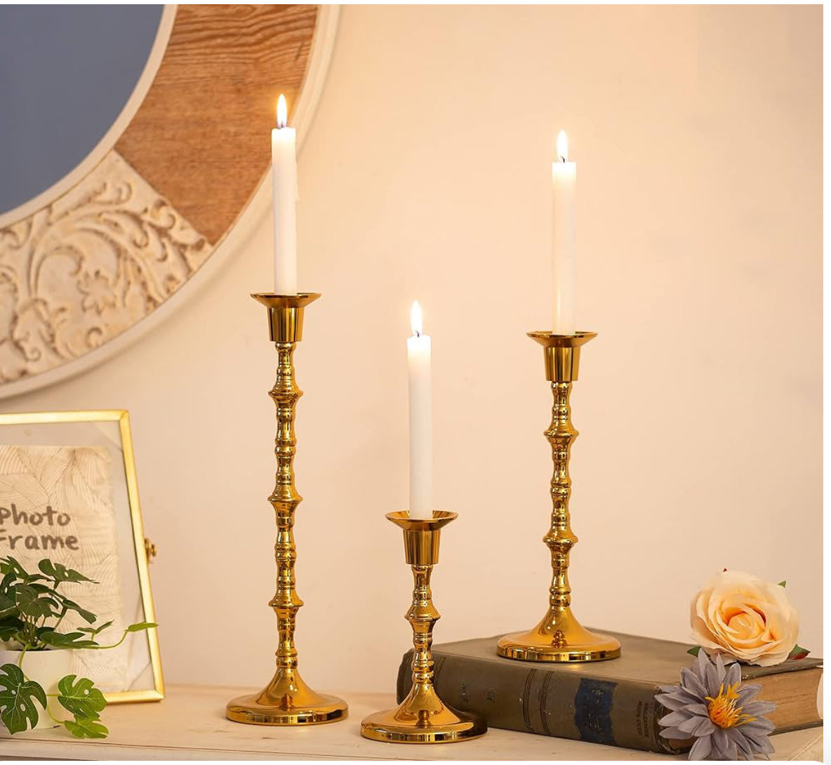Gold Candlestick Holder Sets – Rigby Wedding Rentals
